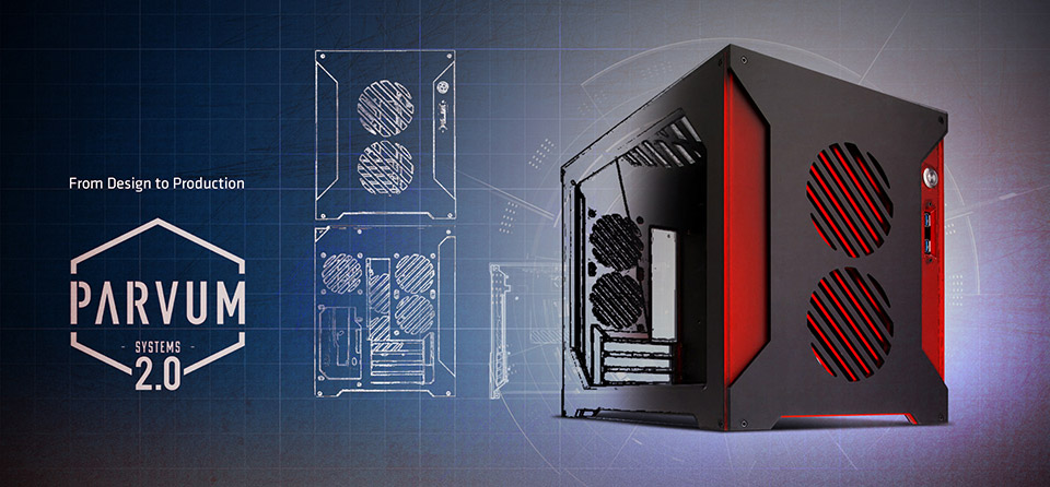 Buy Parvum Systems S2.0 Micro ATX Case Black/Red [PARV-S20-BKRED] | PC ...