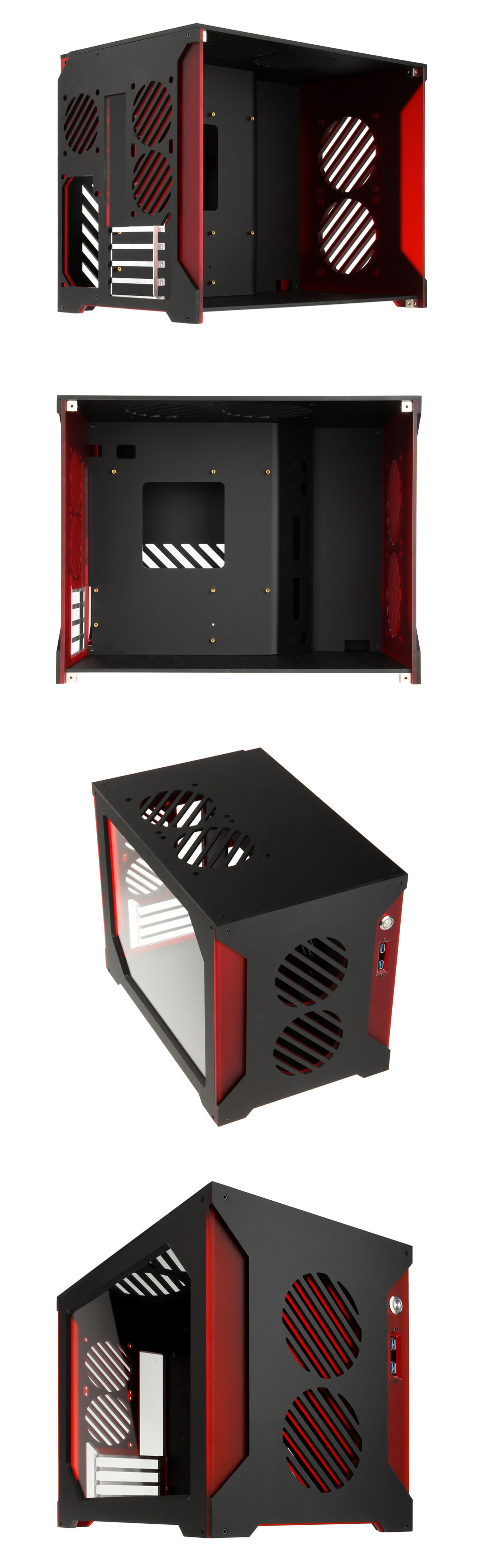 Buy Parvum Systems S2.0 Micro ATX Case Black/Red [PARV-S20-BKRED] | PC ...