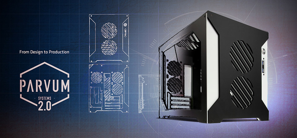 Buy Parvum Systems S2.0 Micro ATX Case Black/White [PARV-S20-BKWHITE ...