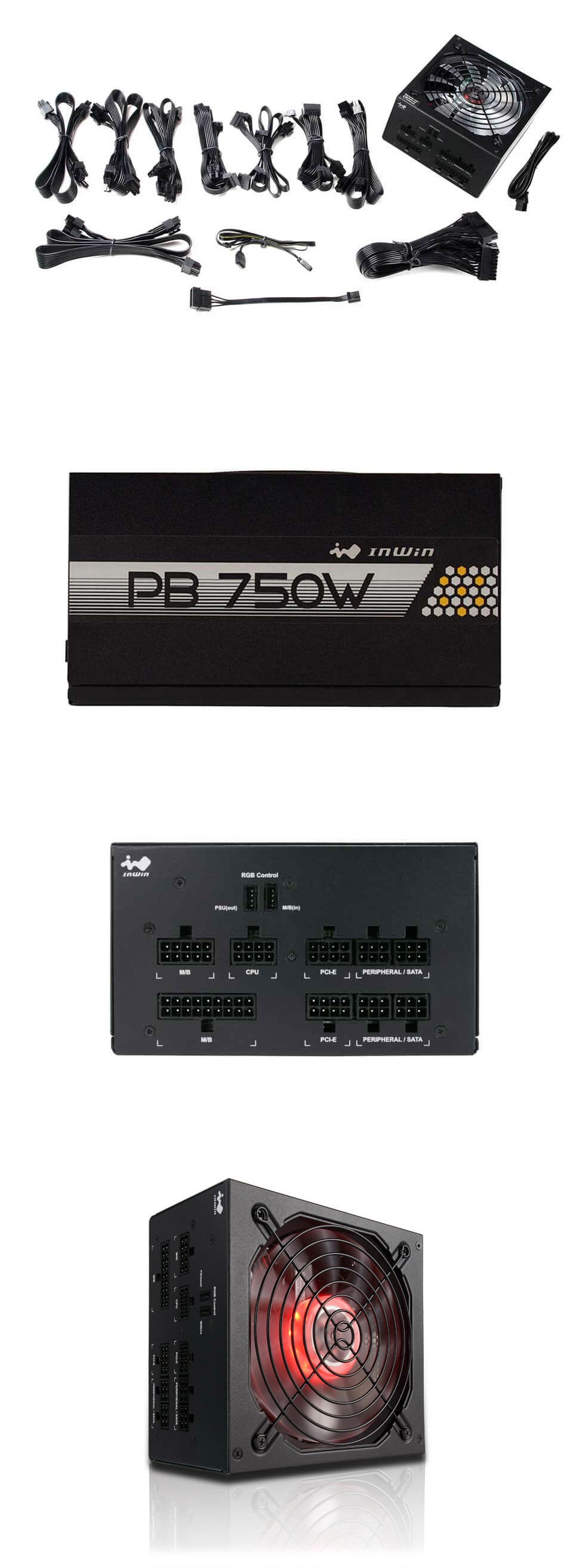 Buy InWin Premium Basic 750W Gold Power Supply [PB-750W] | PC Case Gear ...