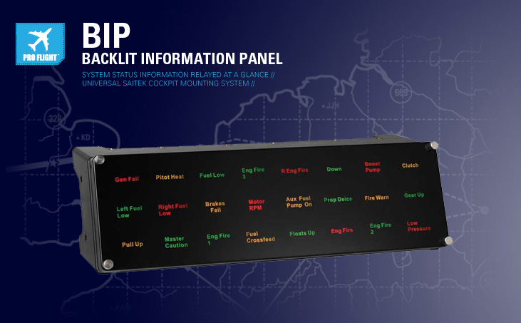 Buy Saitek Pro Flight Backlit Information Panel [PCABIP003541] | PC ...