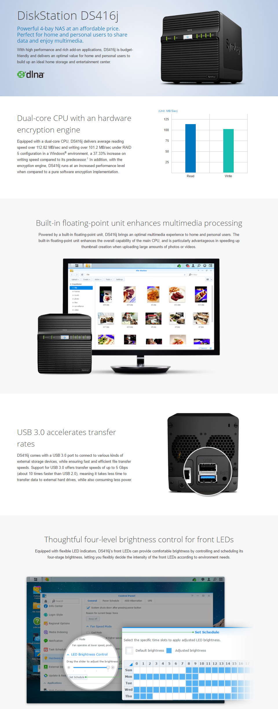 Buy Synology DS416J + 4 x Seagate ST4000VN008 HDD Bundle [PCCG-DS416J ...