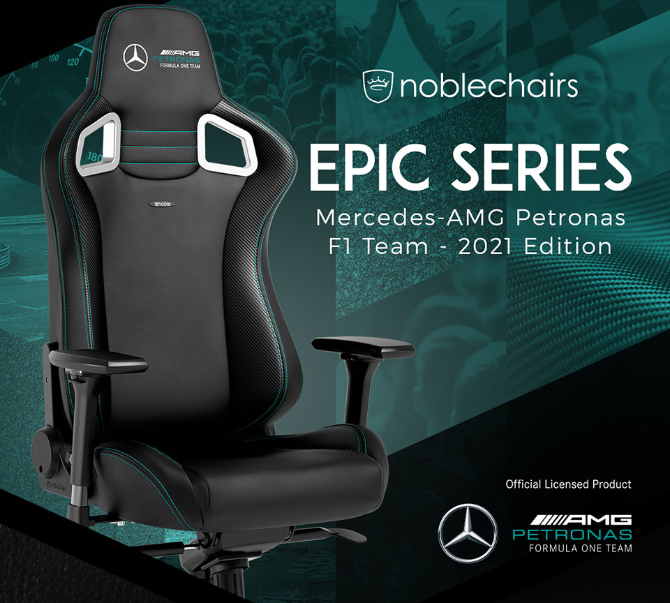 Buy noblechairs EPIC Mercedes-AMG Petronas F1 Team Edition [NBL-EPC-PU ...
