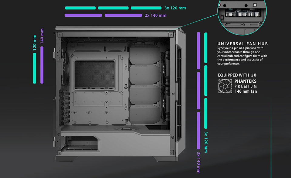 Buy Phanteks Eclipse P600S Tempered Glass Matte White [PH-EC600PSTG ...