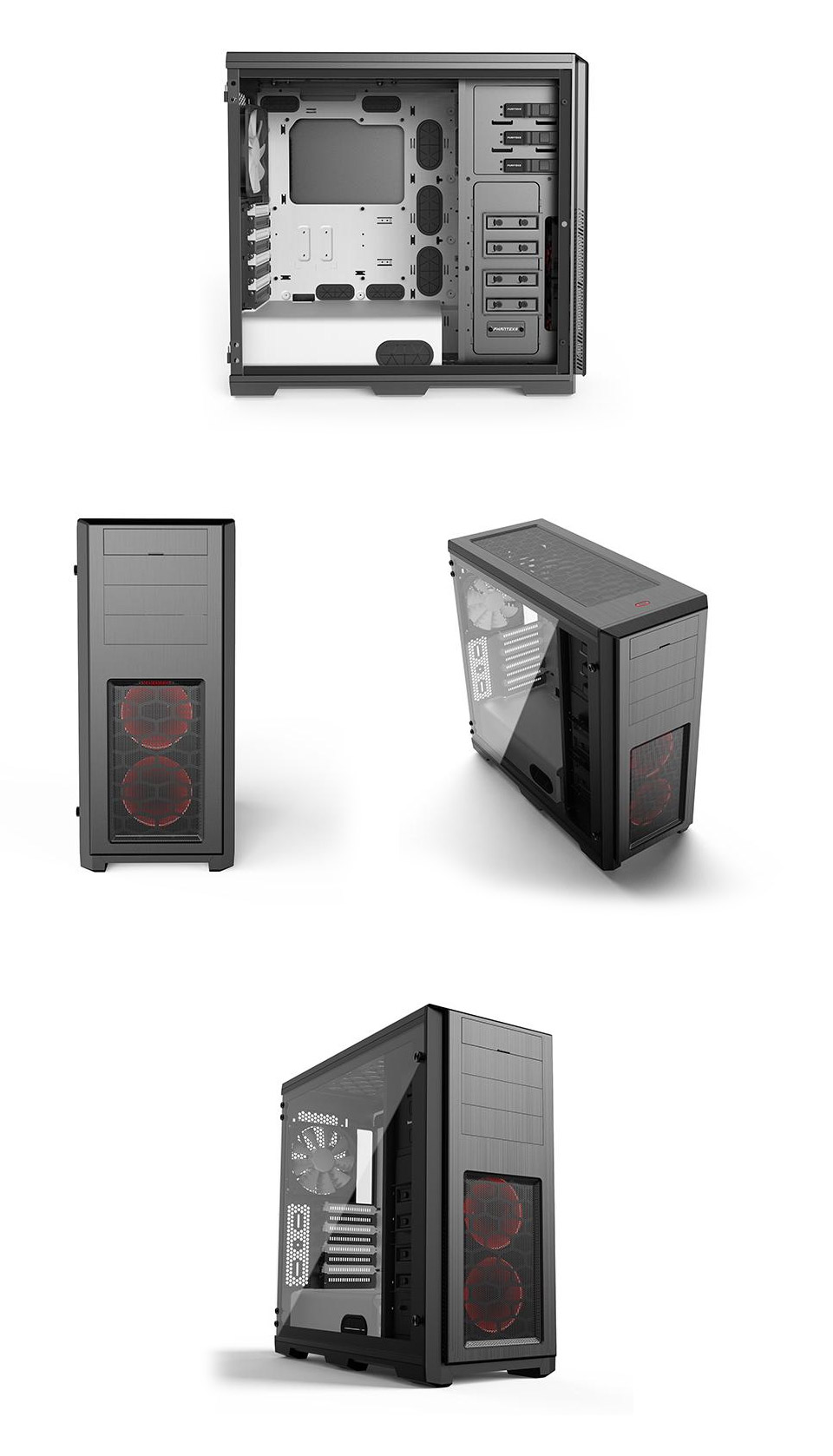 Buy Phanteks Enthoo Pro Tempered Glass Special Edition Black White [PH ...