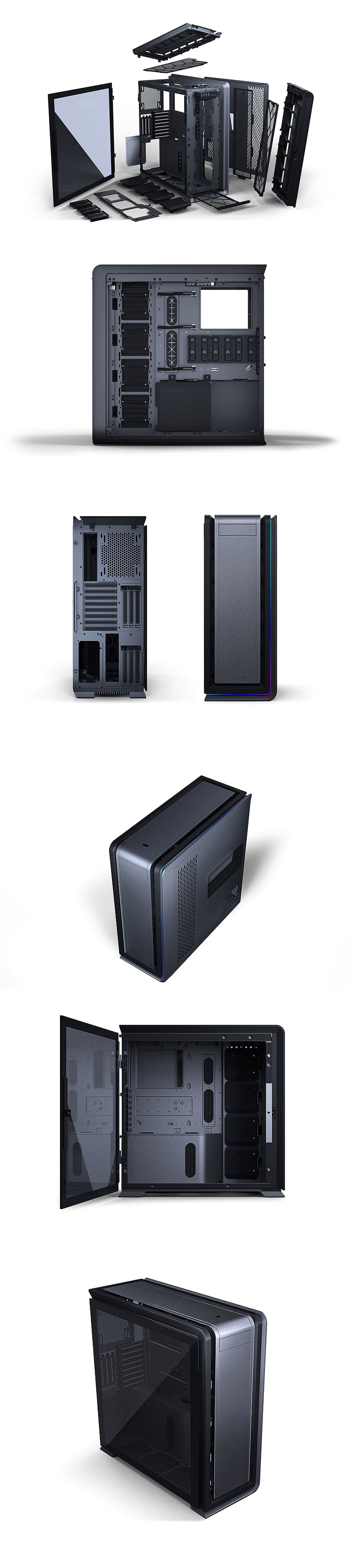Buy Phanteks Enthoo 719 D-RGB TG Full Tower Case Anthracite Grey [PH ...