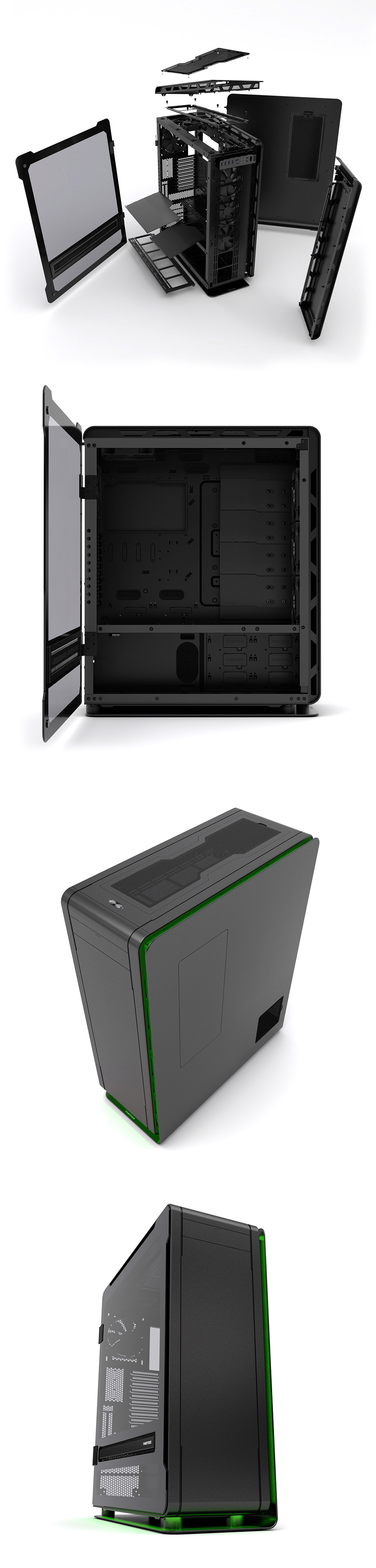 Buy Phanteks Enthoo Elite Satin Black [PH-ES916E_BK] | PC Case Gear ...