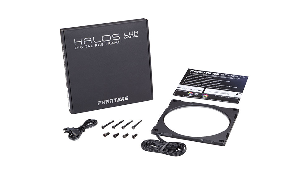 Buy Phanteks Halos Lux 120mm Digital RGB Aluminium LED Frame Black [PH ...