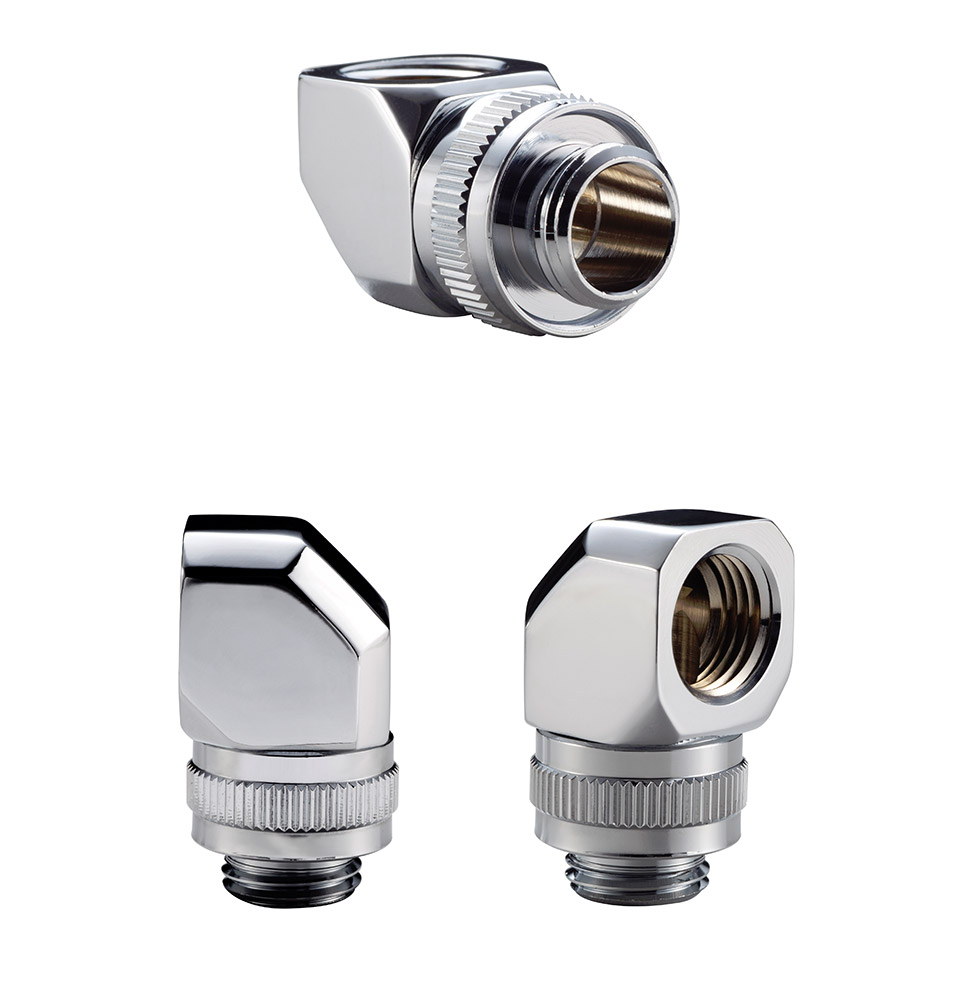 Buy Phanteks M-F Rotary Fitting 90 Degree G1/4 Chrome [PH-RA90_CR_G1/4 ...