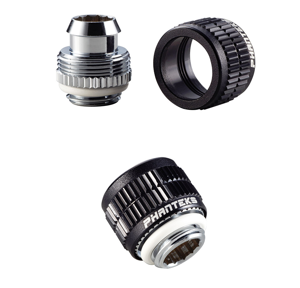 Buy Phanteks 13/10mm Soft Tube Compression Fitting G1/4 Black [PH ...