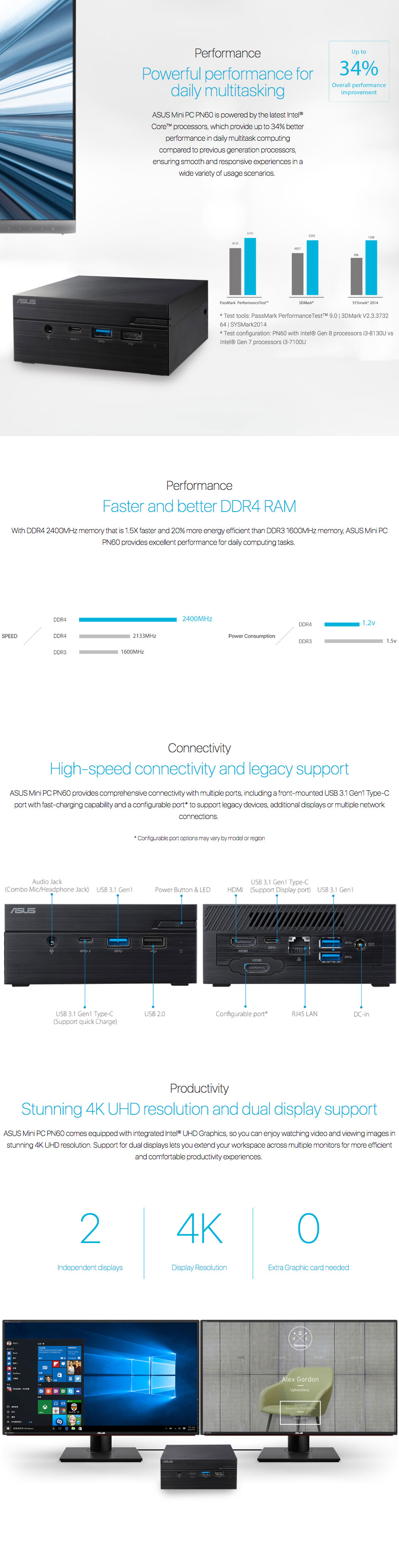 Buy ASUS PN61-8i7BAREBONES 8th Gen Core i7 Mini PC [PN61-8i7BAREBONES ...