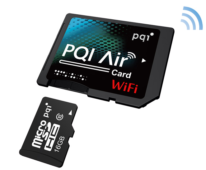 Buy PQI Micro SDHC with WiFi Air Card Adapter 16GB [PQIAIRCARD-16GB ...