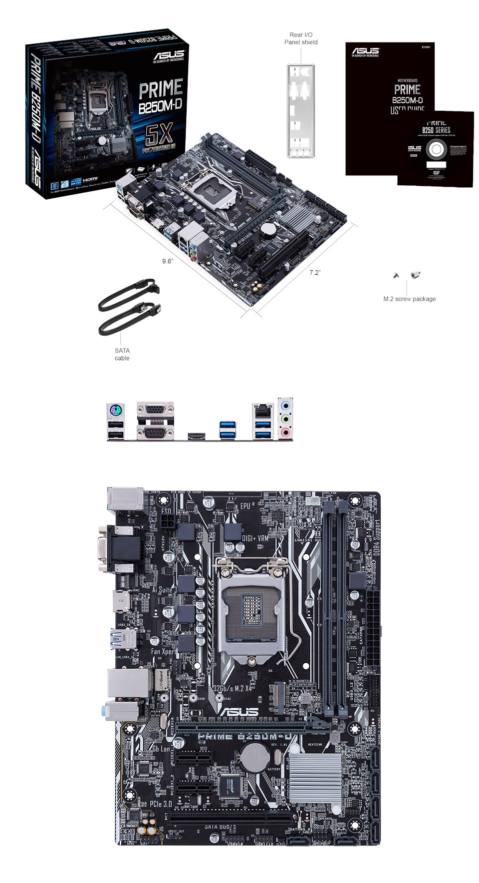 Buy ASUS Prime B250M-D Motherboard [PRIME-B250M-D] | PC Case Gear Australia