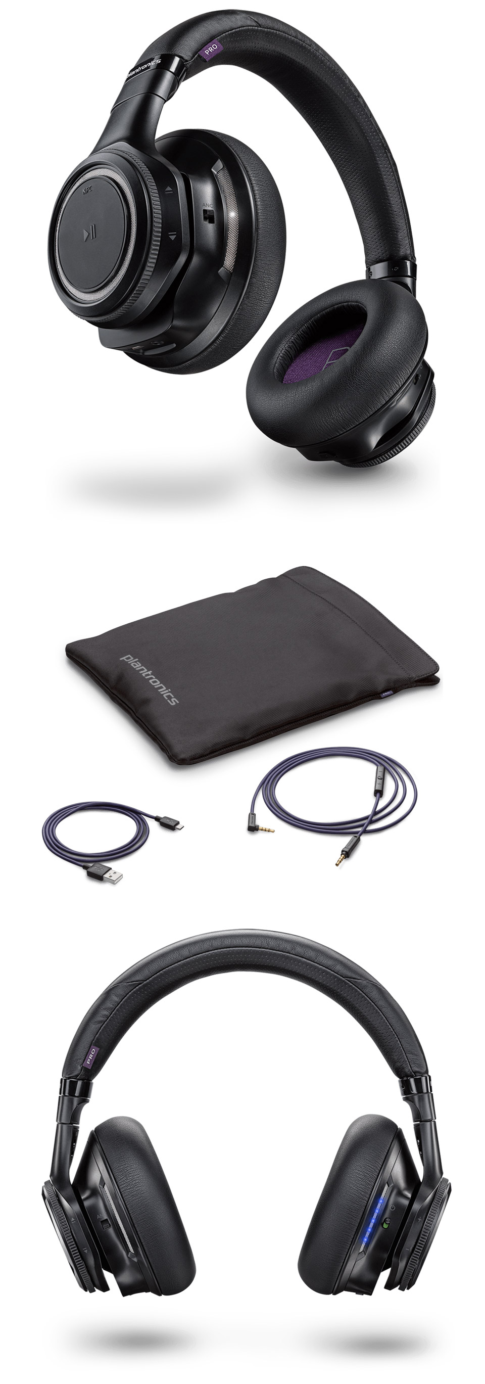 Buy Plantronics Backbeat Pro Wireless Noise-Cancelling Headset [zzzPT ...