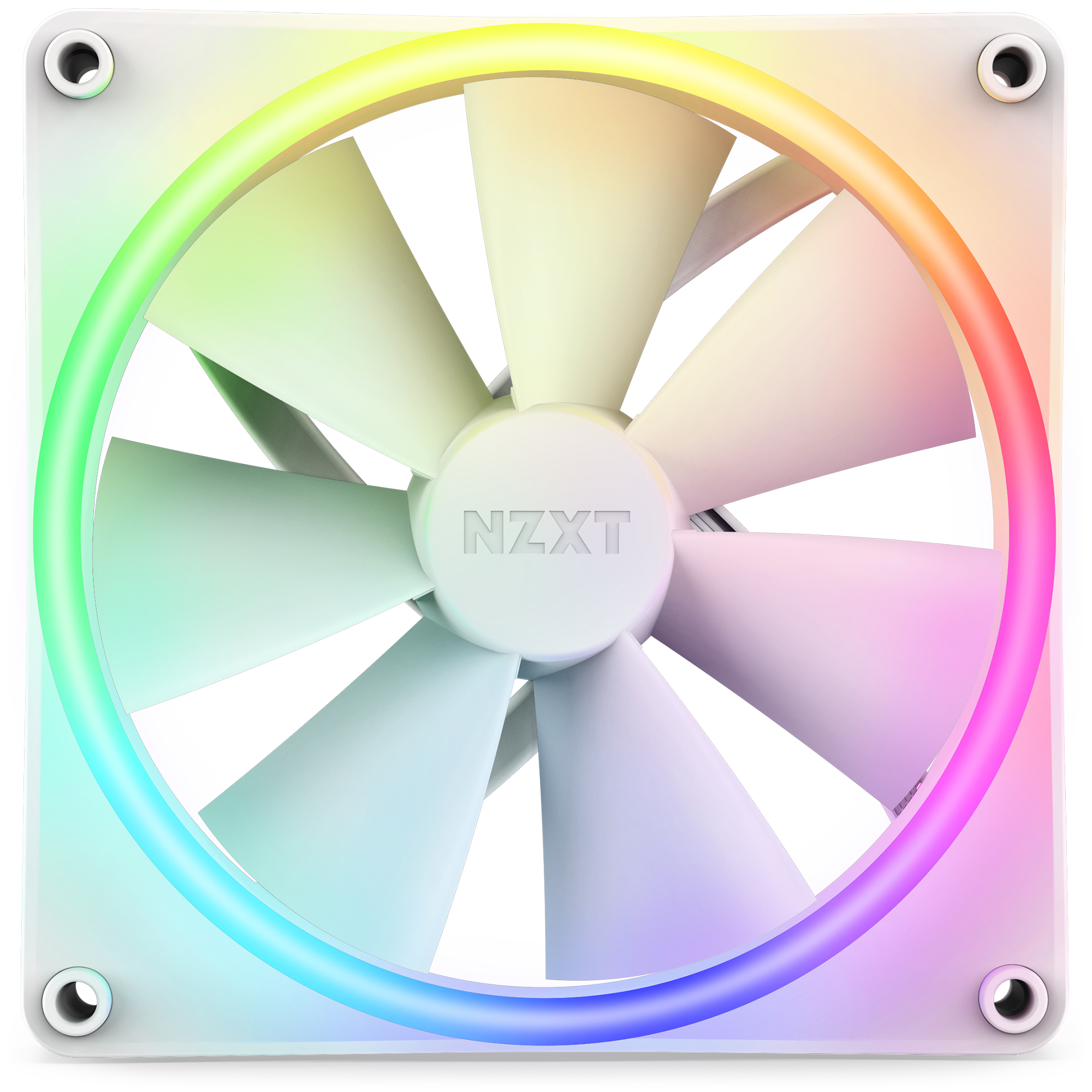 Buy NZXT F140 RGB Duo Fan 140mm PWM White Single Pack [RF-D14SF-W1 ...