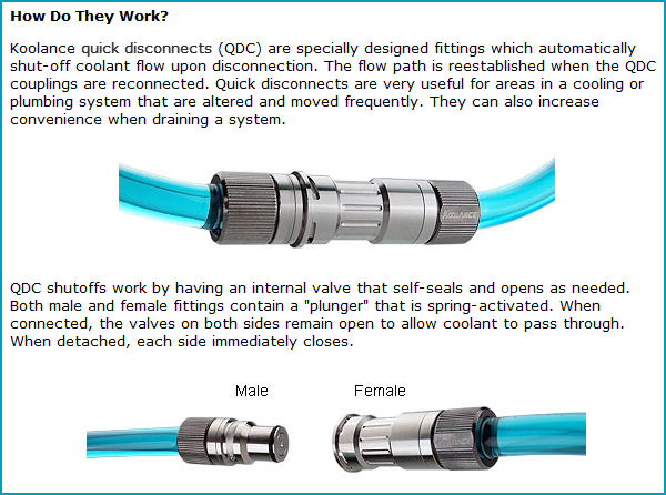 Buy Koolance QDC High Flow No-spill Shutoff Pair VL3N-13BKT [VL3N-13BKT ...