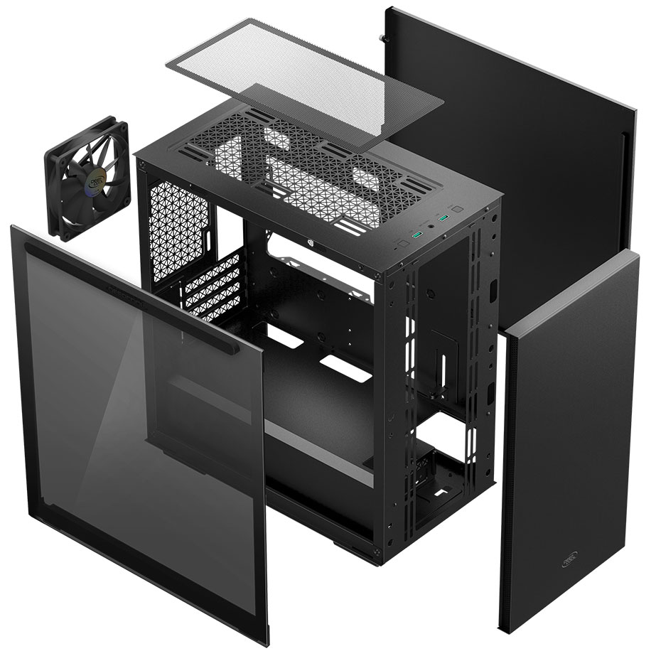 Buy Deepcool MACUBE 110 Tempered Glass Case Black [R-MACUBE110-BKNGM1N ...