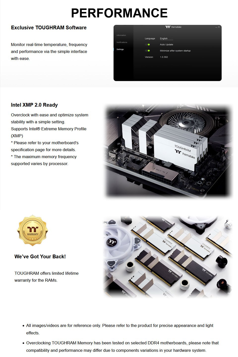 Buy Thermaltake ToughRAM 16GB (2x8GB) 4000MHz CL19 DDR4 White ...