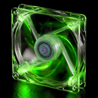 Buy CoolerMaster 120mm Green LED Fan [R4-BCBR-12FG-R1] | PC Case Gear ...