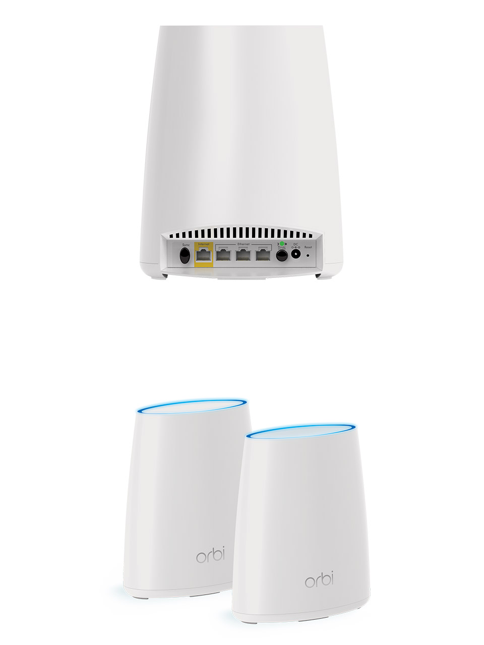 Buy Netgear Orbi RBK40 AC2200 Whole Home Tri-Band WiFi System [RBK40 ...