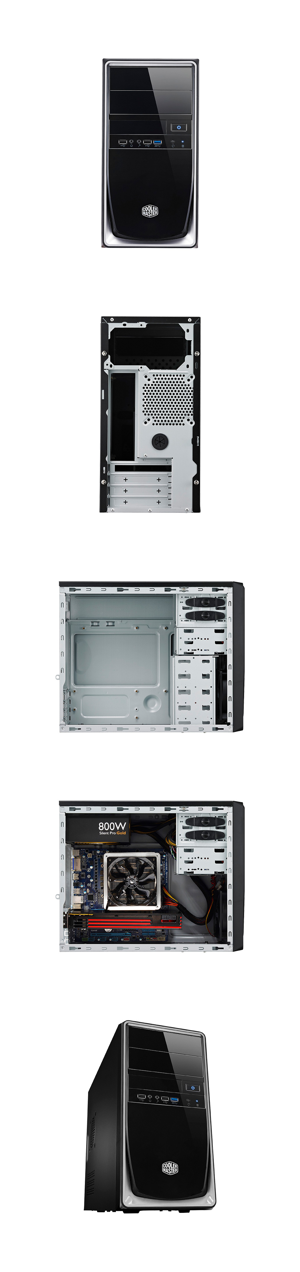 Buy Cooler Master Elite 344 USB 3.0 Silver with 420w PSU [RC-344-SKR420 ...