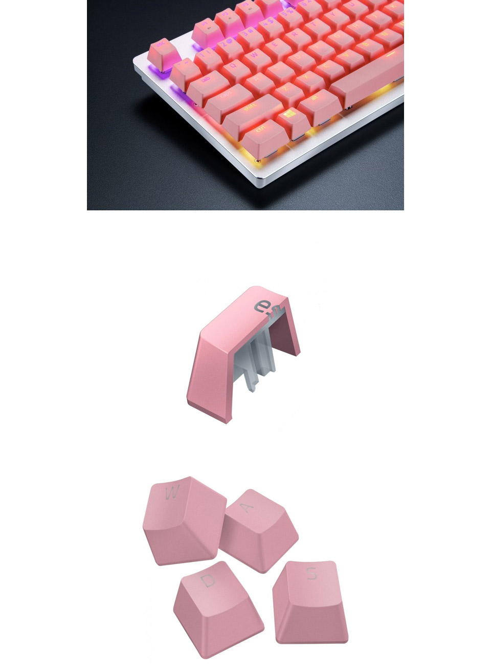 Buy Razer PBT Keycap Upgrade Set Quartz Pink [RC21-01490300] | PC Case ...