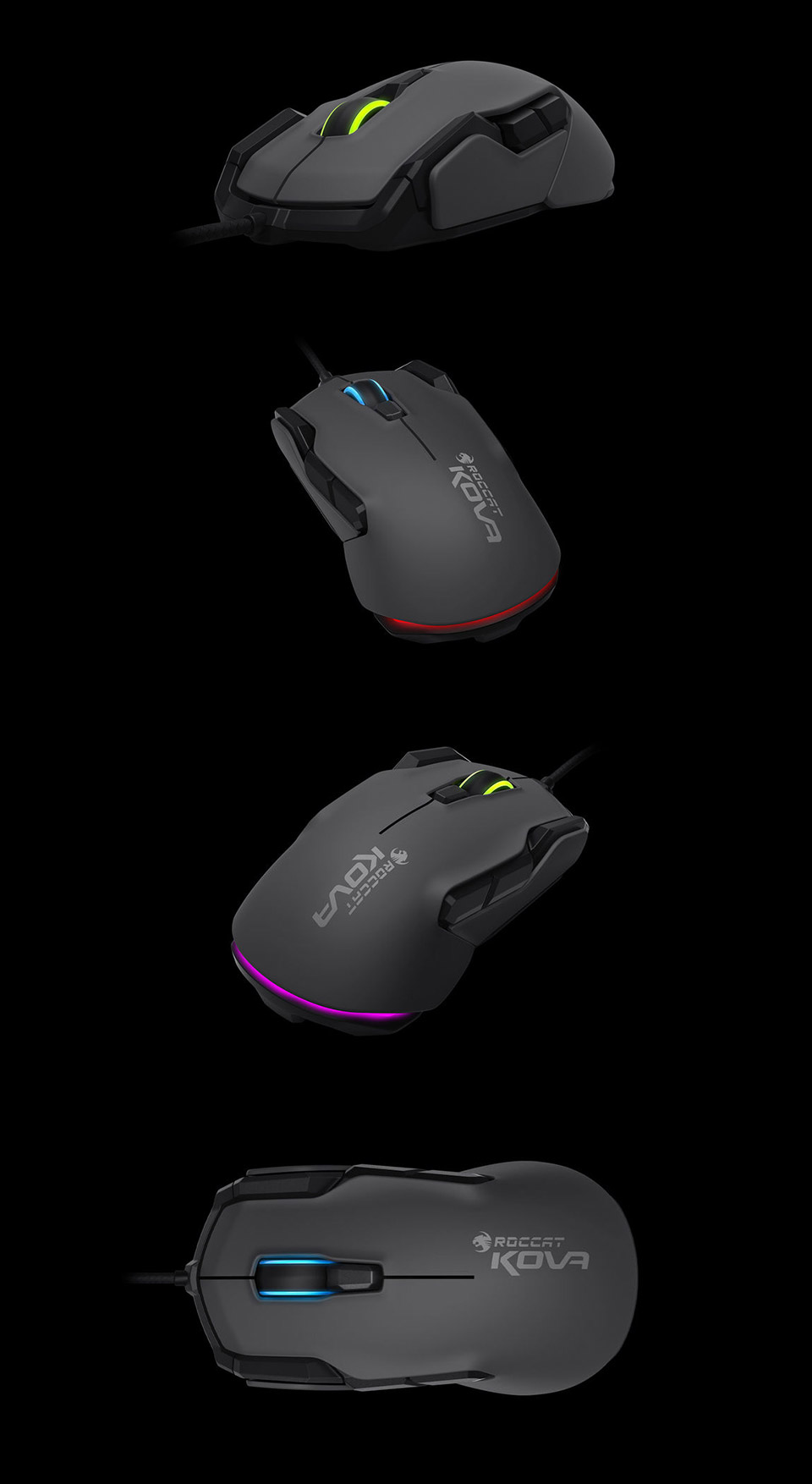 Buy Roccat Kova Pure Gaming Mouse Grey [ROC-11-502] | PC Case Gear ...
