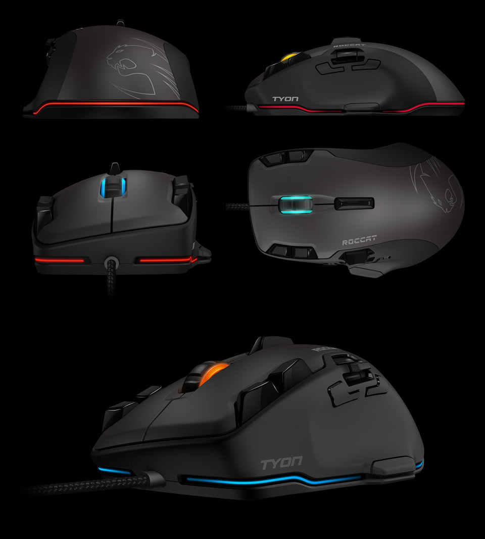 Buy Roccat Tyon Laser Gaming Mouse Black [ROC-11-850-AS] | PC Case Gear ...