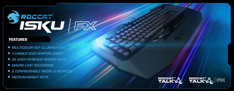 Buy Roccat Isku FX Illuminated Gaming Keyboard [ROC-12-901-AS] | PC ...