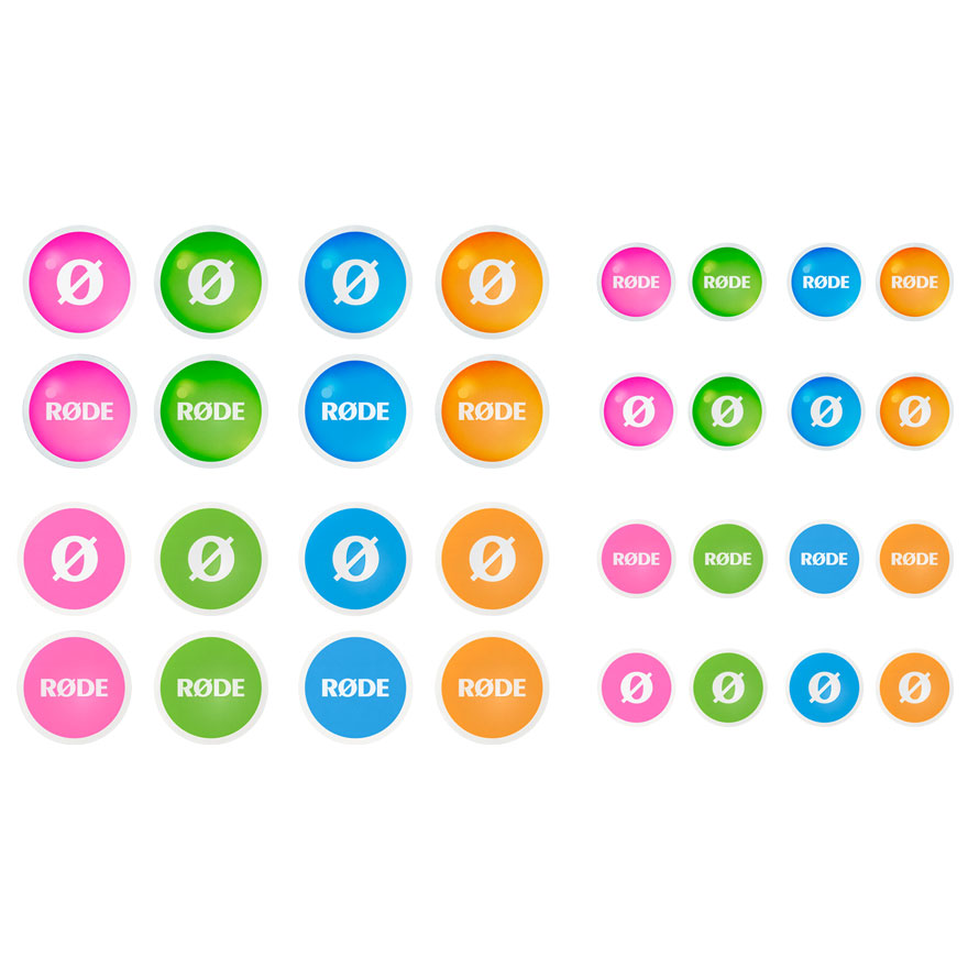 Buy RODE COLOURS 2 Colour-Coded Windshields & Tags [RODE-COLORS2] | PC ...