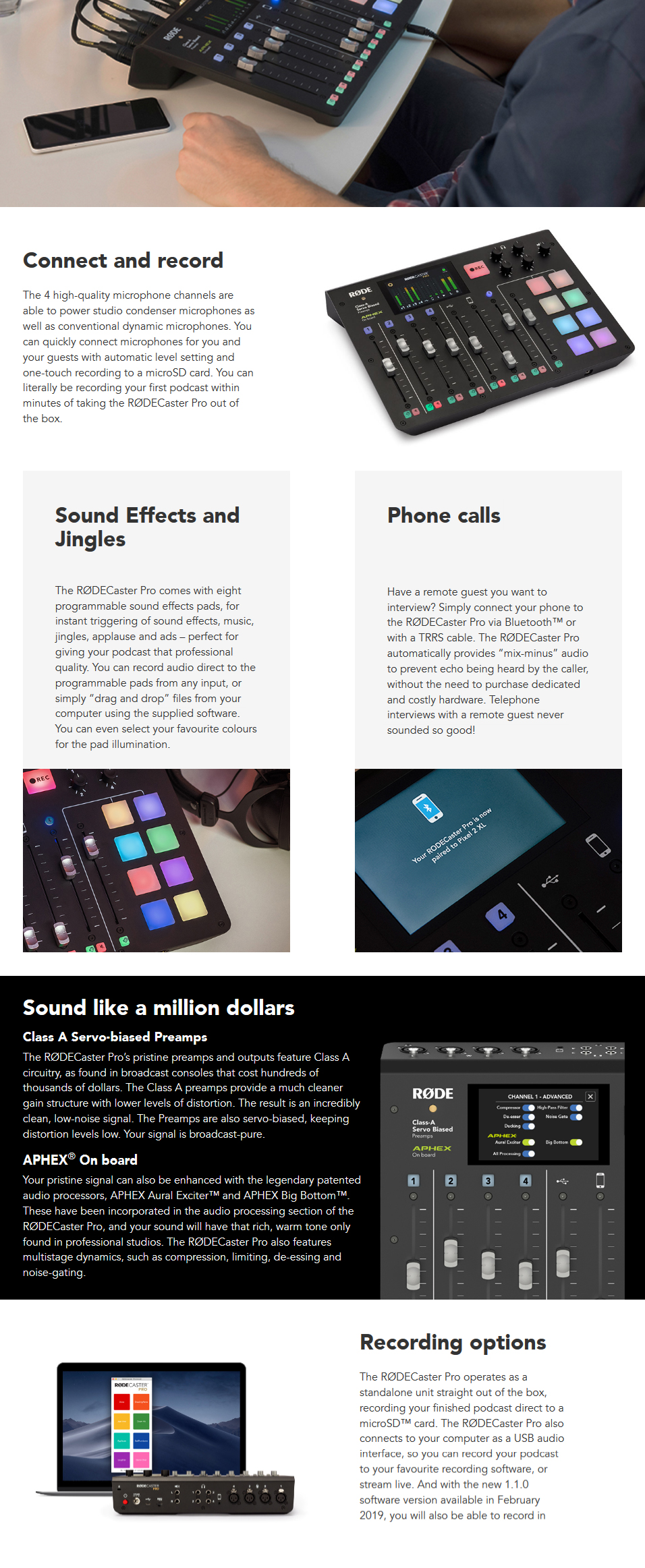 Buy RODECaster Pro Integrated Podcast Production Console [RODE-RCP ...