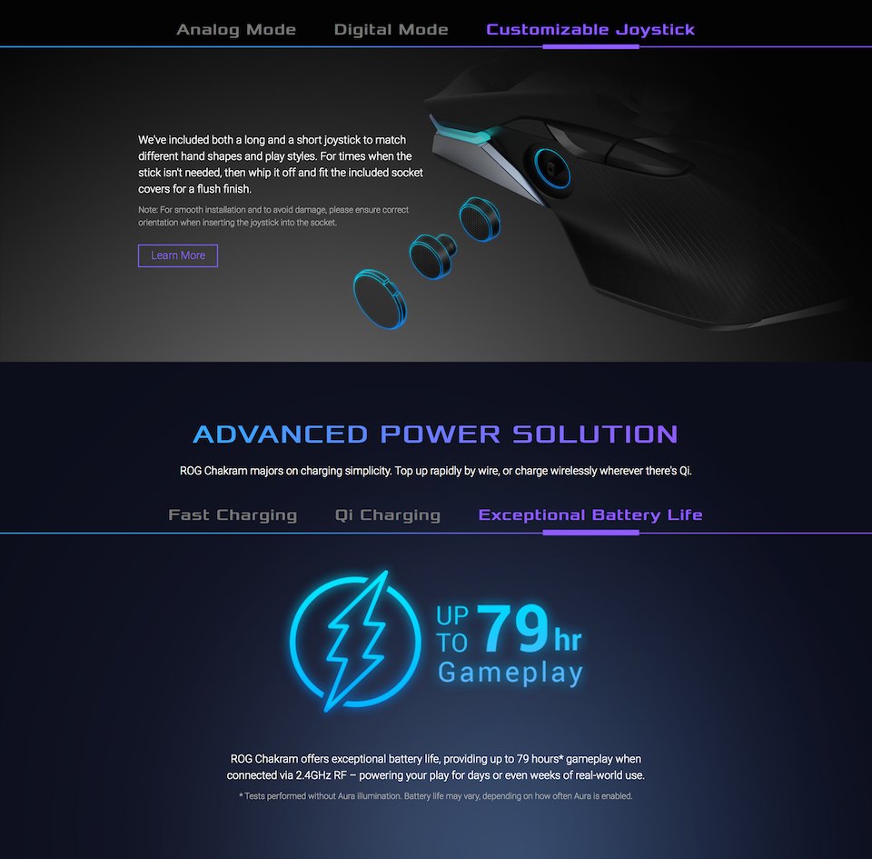 Buy ASUS ROG Chakram Wireless Optical Gaming Mouse [ROG-CHAKRAM] | PC ...