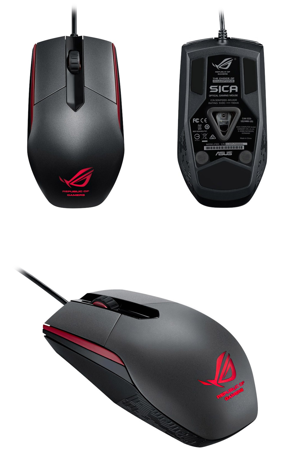 Buy ASUS ROG Sica Gaming Mouse [ROG-SICA] | PC Case Gear Australia