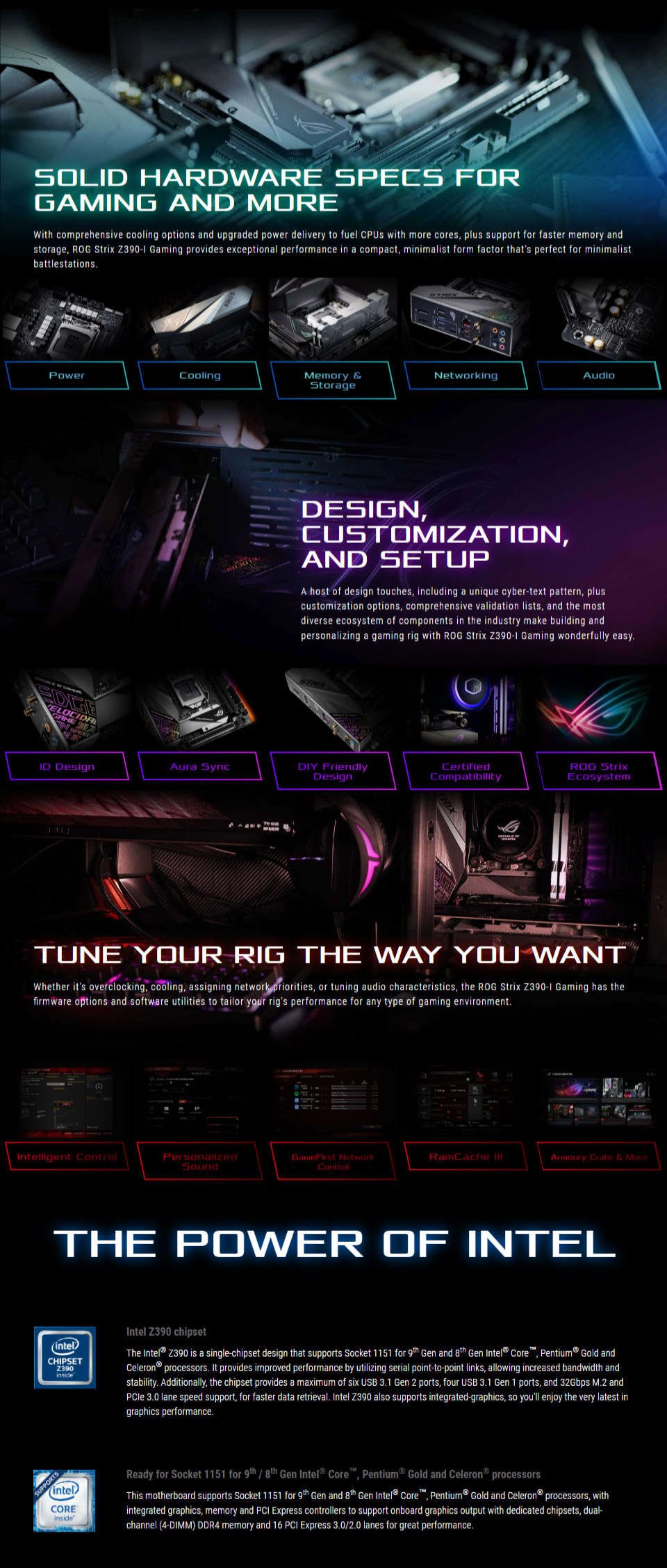 Buy ASUS ROG Strix Z390-I Gaming Motherboard [ROG-STRIX-Z390-I-GAMING ...