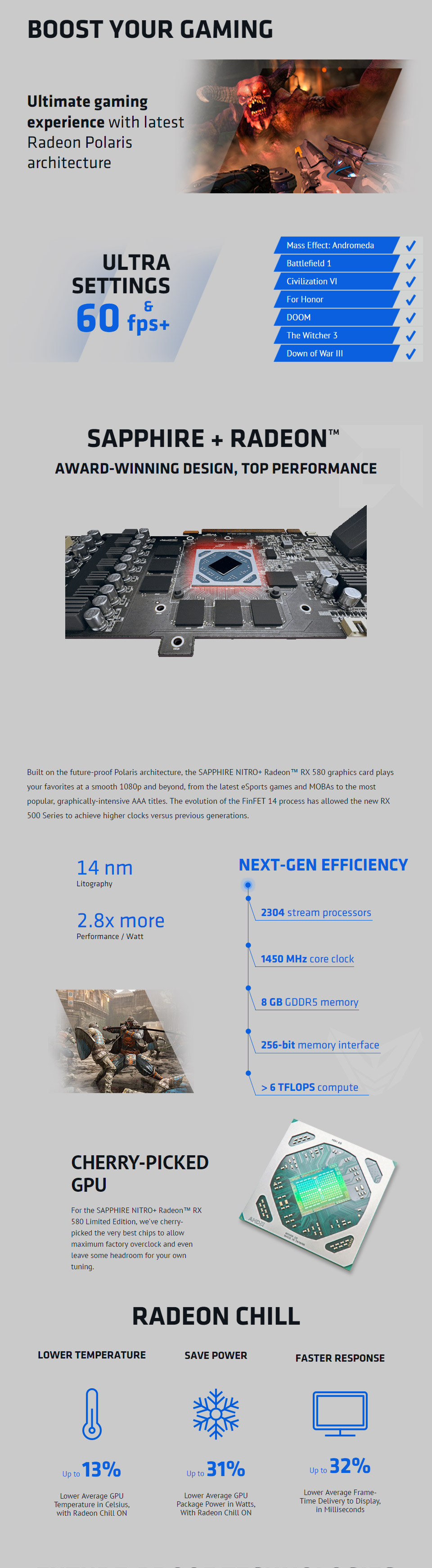 Buy Sapphire Radeon RX 580 Nitro+ OC Limited Edition 8GB ...