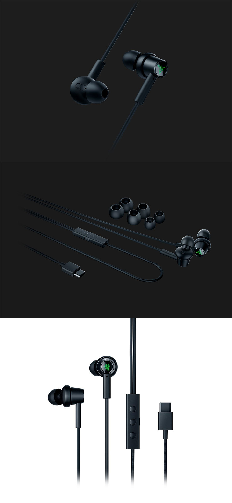 Buy Razer Hammerhead USB-C In-Ear Headphones with Noise Cancelling ...