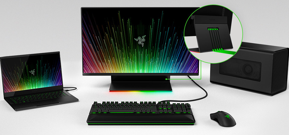 Buy Razer Raptor QHD 165Hz FreeSync HDR IPS 27in Monitor [RZ39-03500100 ...