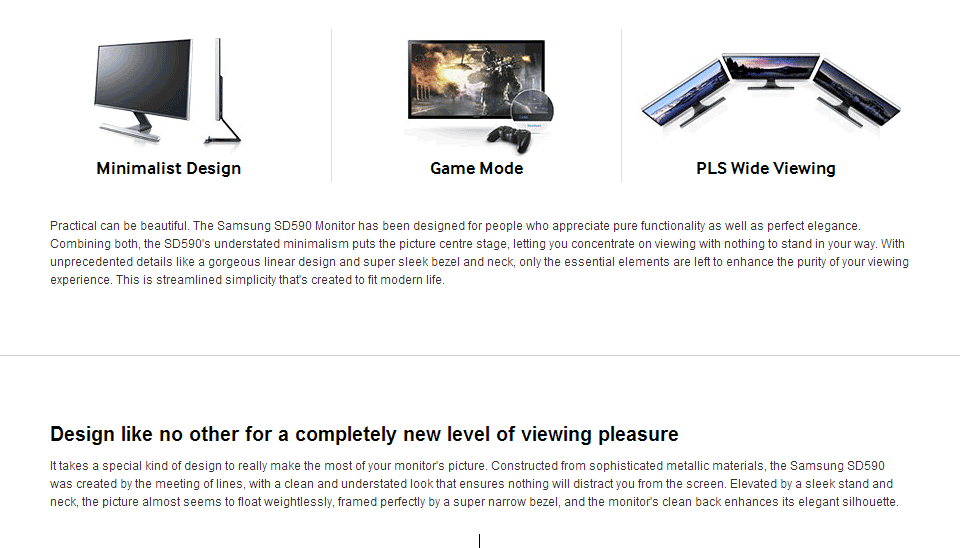 Buy Samsung S27D590P 27in Widescreen PLS Monitor [S27D590P] | PC Case ...