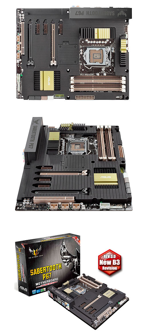 Buy ASUS Sabertooth P67 Motherboard B3 [SABERTOOTH-P67V3] | PC Case ...