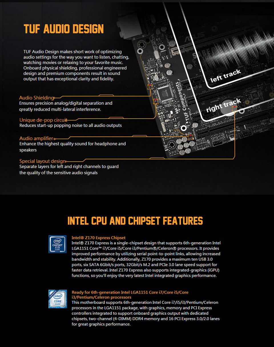 Buy ASUS Sabertooth Z170 Mark 1 Motherboard [SABERTOOTH-Z170-MARK-1 ...