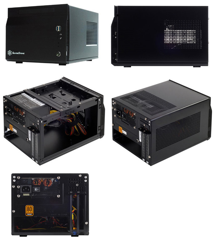 Buy Silverstone SG06 Black Cube Mini-ITX Case USB3.0, 450W [SST-SG06BB ...