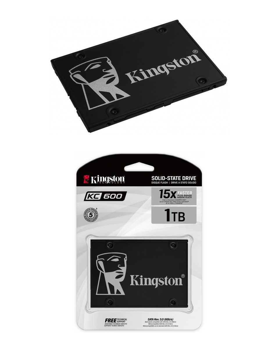 Buy Kingston KC600 2.5in 1TB SSD [SKC600/1024G] | PC Case Gear Australia
