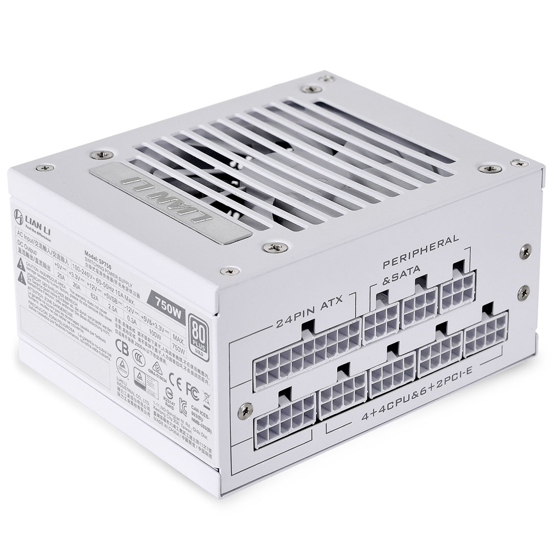 Buy Lian Li SP750 SFX Gold 750W Modular Power Supply White [SP750W ...