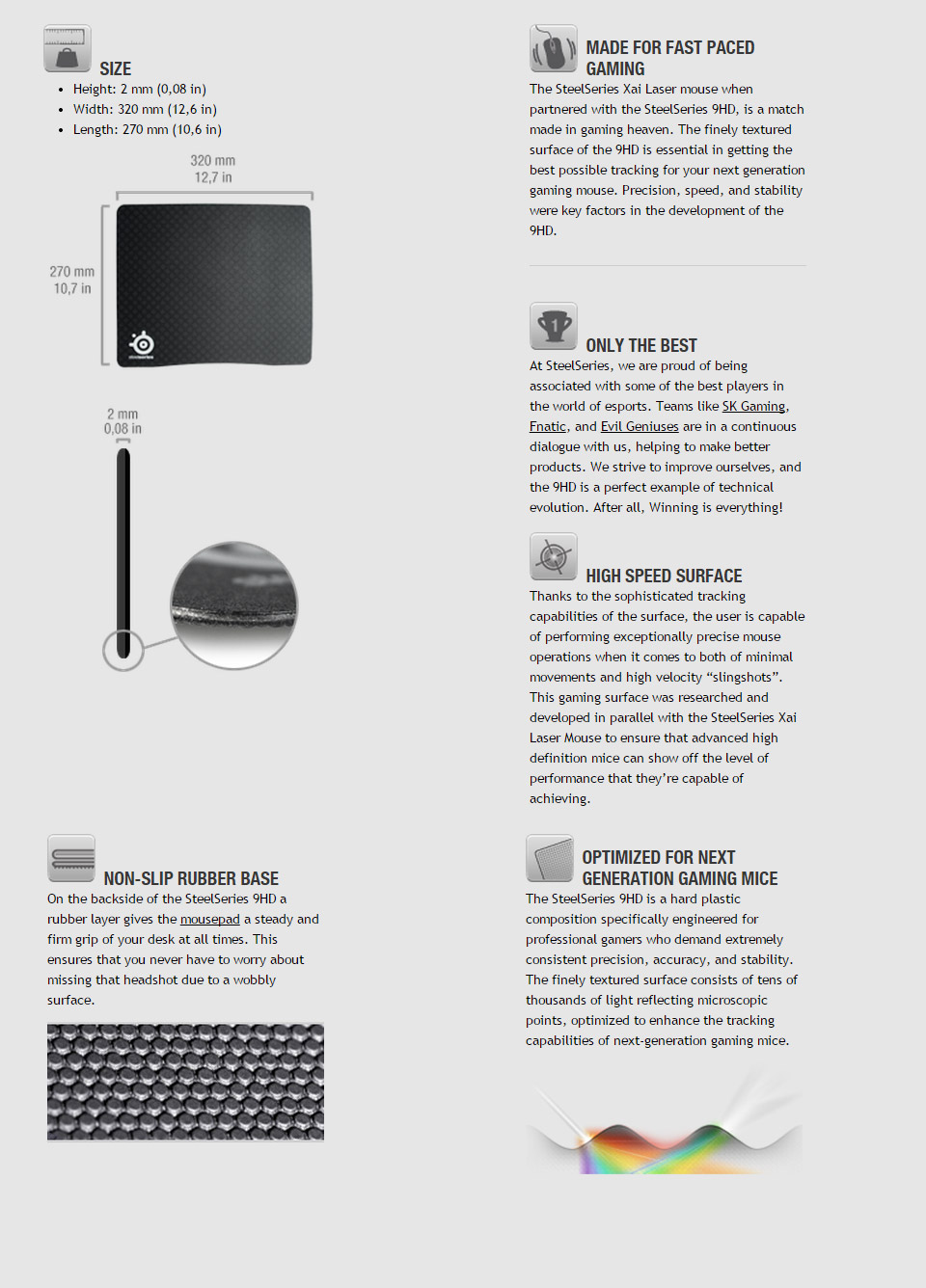 Buy SteelSeries 9HD Pro Gaming Mouse Pad [SS-63100] | PC Case Gear ...