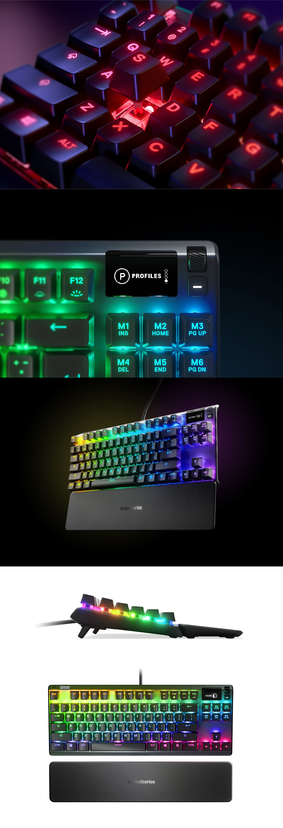 Buy SteelSeries Apex 7 TKL Mechanical RGB Keyboard QX2 Red [SS-64646 ...