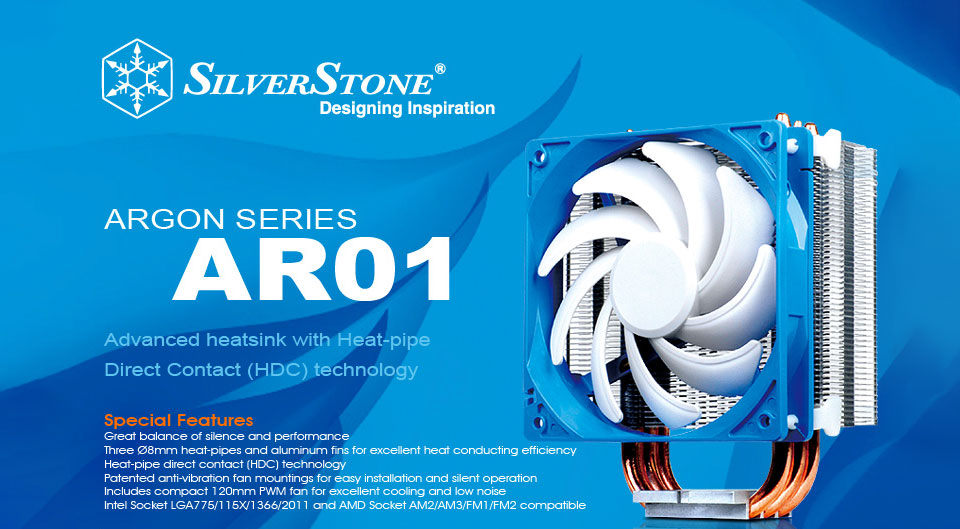 Buy SilverStone Argon Series AR01-V2.1 CPU Cooler [SST-AR01-V2] | PC ...