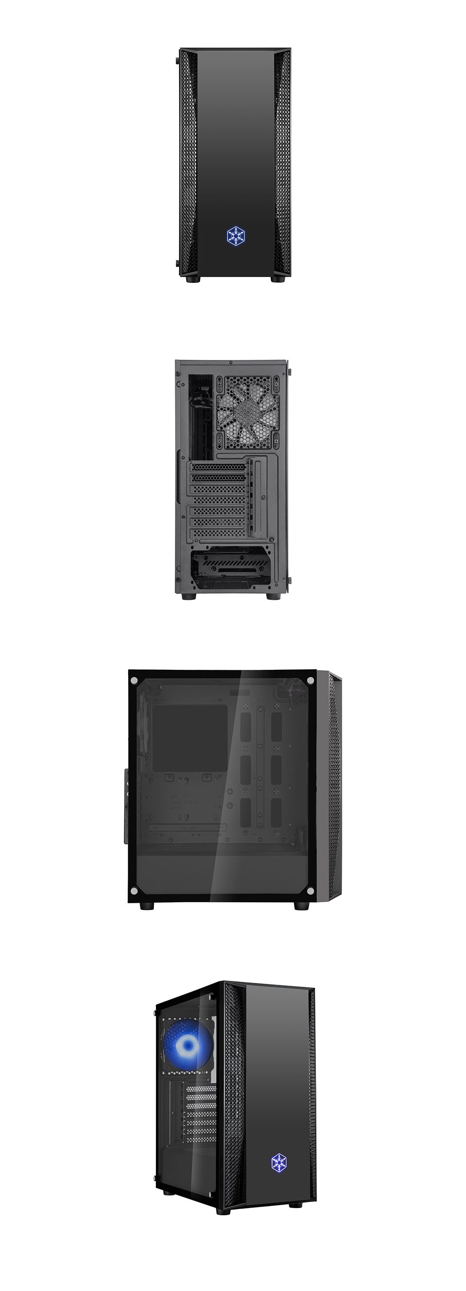 Buy SilverStone Fara FAB1 RGB TG mATX Case Black [SST-FAB1B-RGB] | PC ...