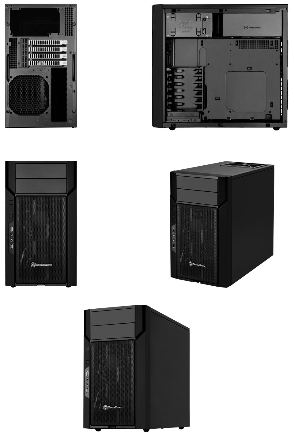 Buy Silverstone Kublai KL06 Mini Tower Case [SST-KL06B] | PC Case Gear ...