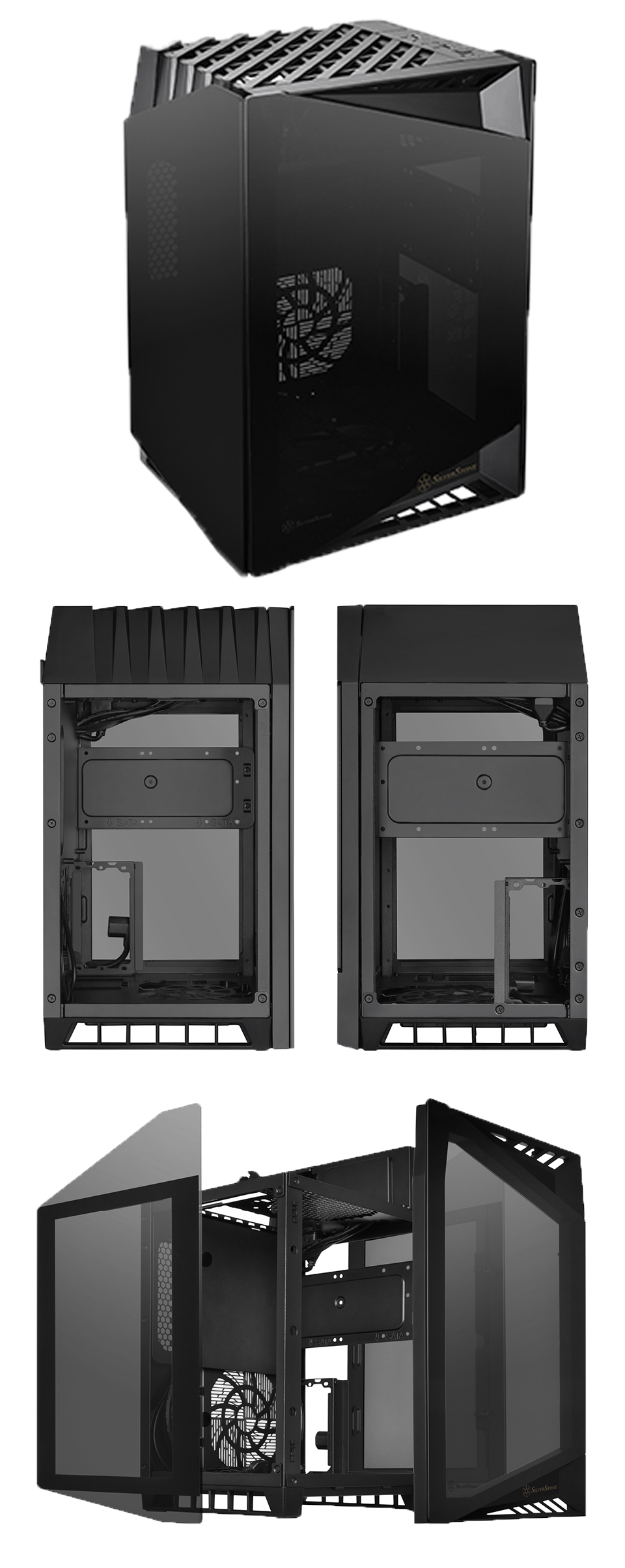 Buy SilverStone Lucid LD03 TG Mini ITX Case Black [SST-LD03B] | PC Case ...