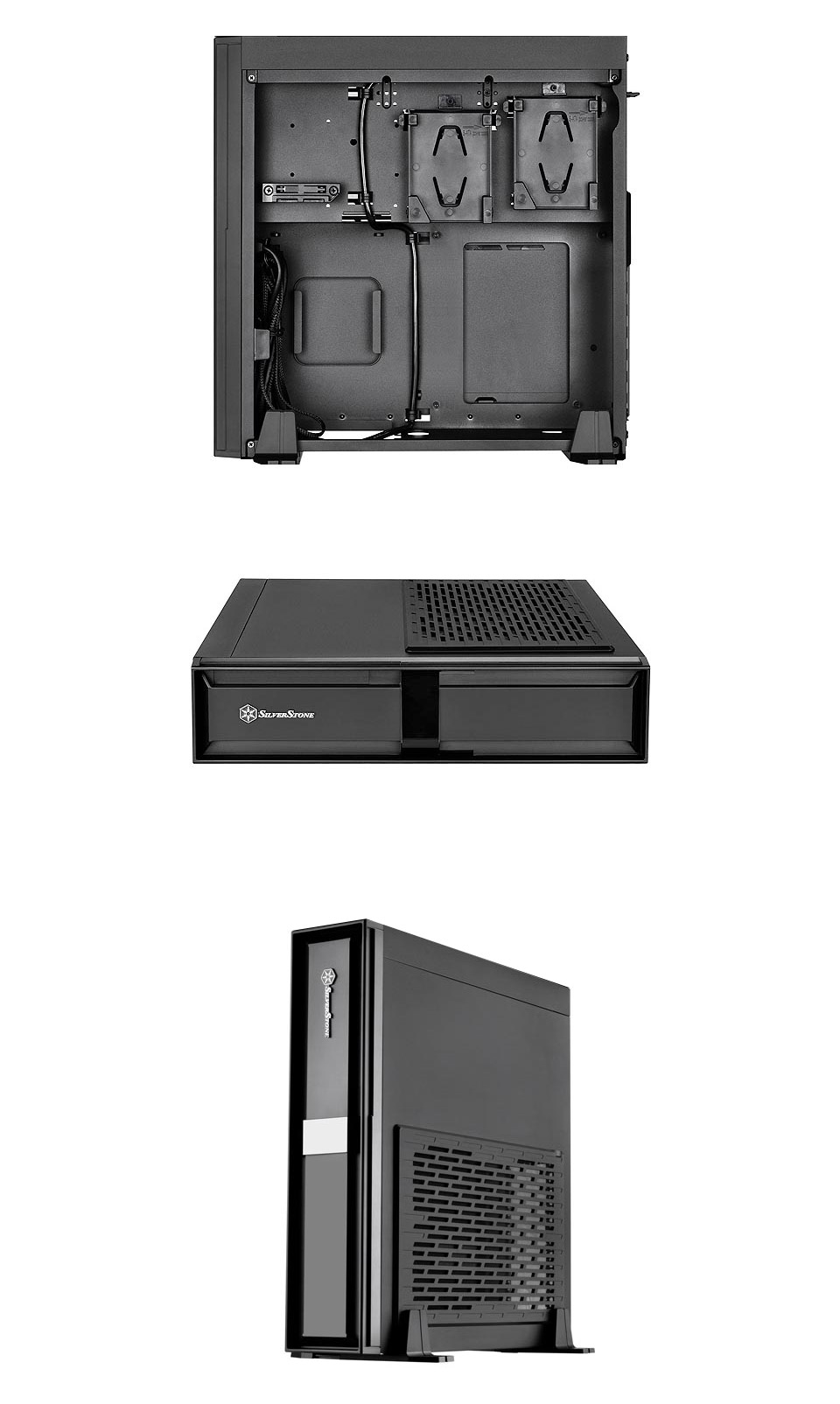 Buy SilverStone Milo ML08 Slim ITX Case [SST-ML08B] | PC Case Gear ...